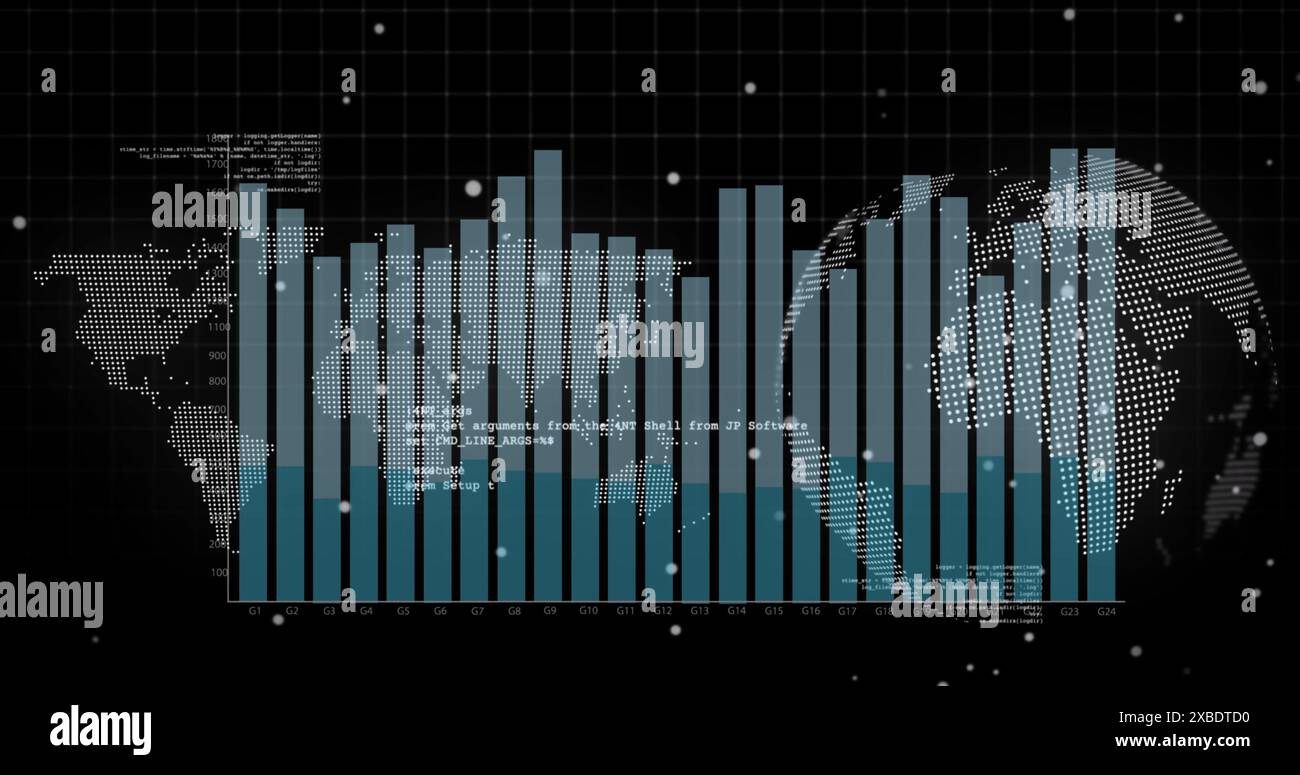 Business graph world map hi-res stock photography and images - Alamy