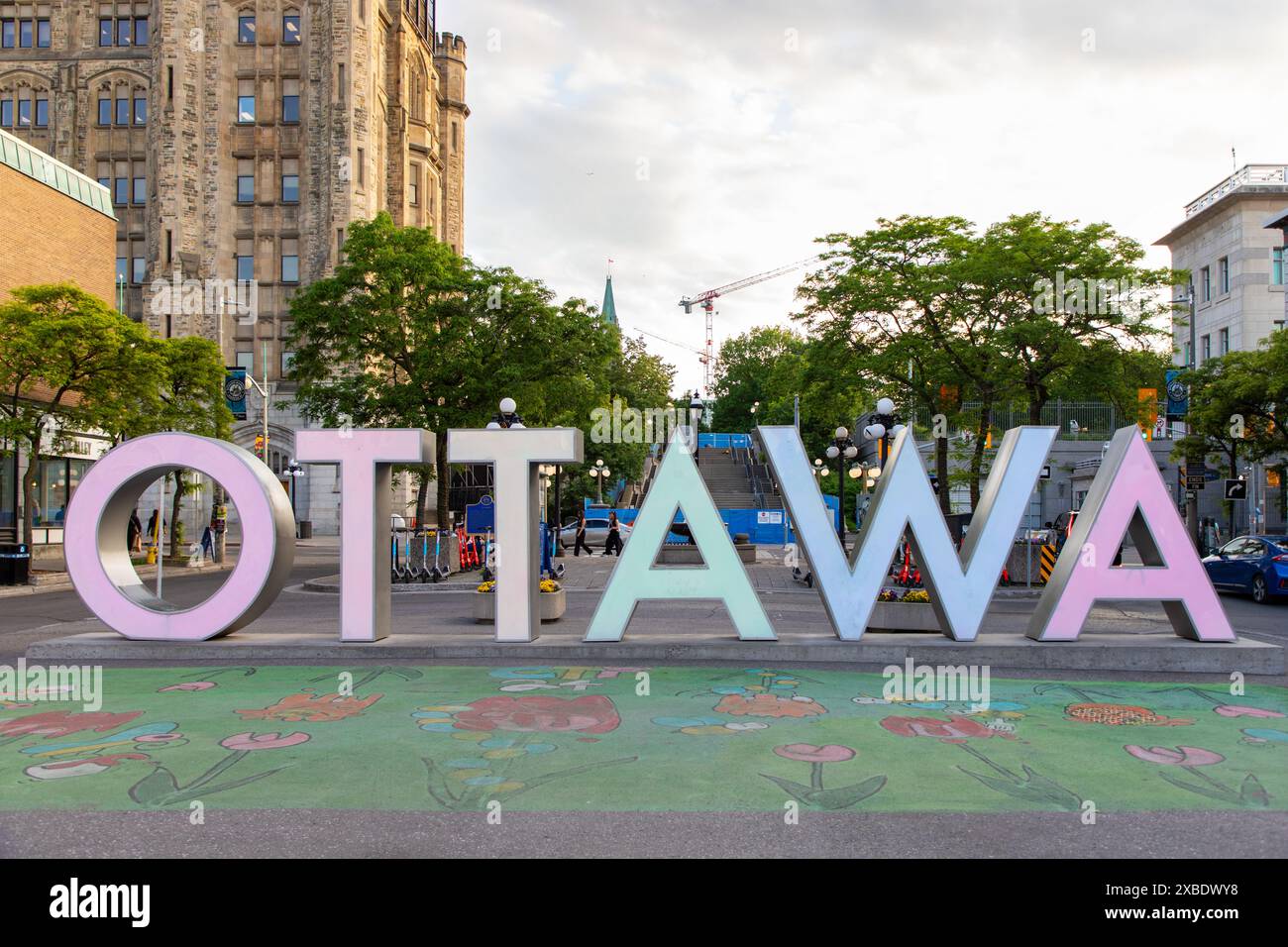 Ottawa, Canada - June 4, 2024: Ottawa sign in downtown at Byward Market ...