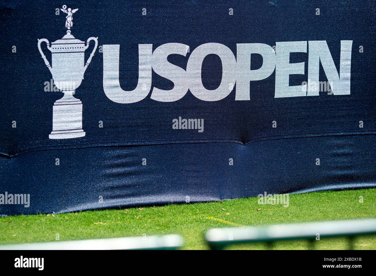 Village Of Pinehurst, United States. 11th June, 2024. U.S. Open signage ...