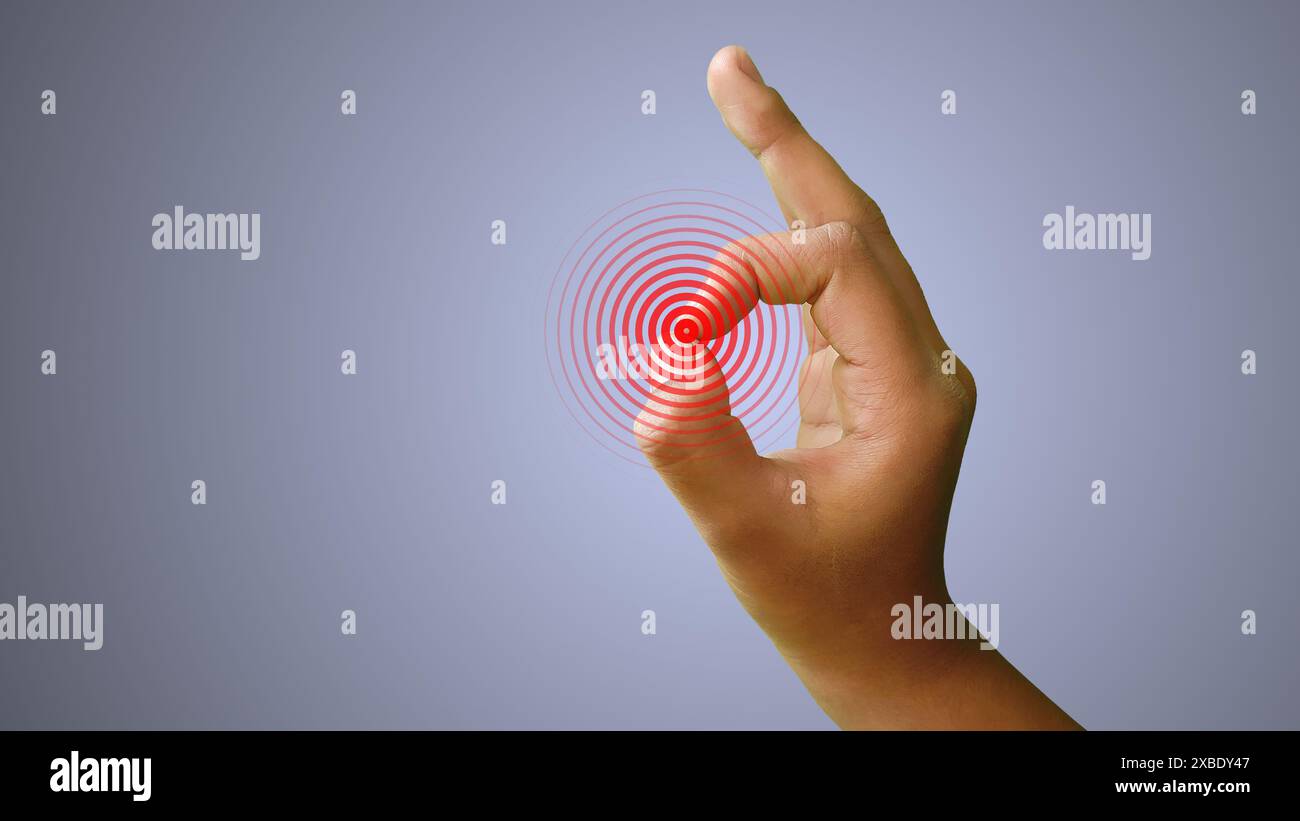 Deer stance hand tingling and numbness Stock Photo - Alamy