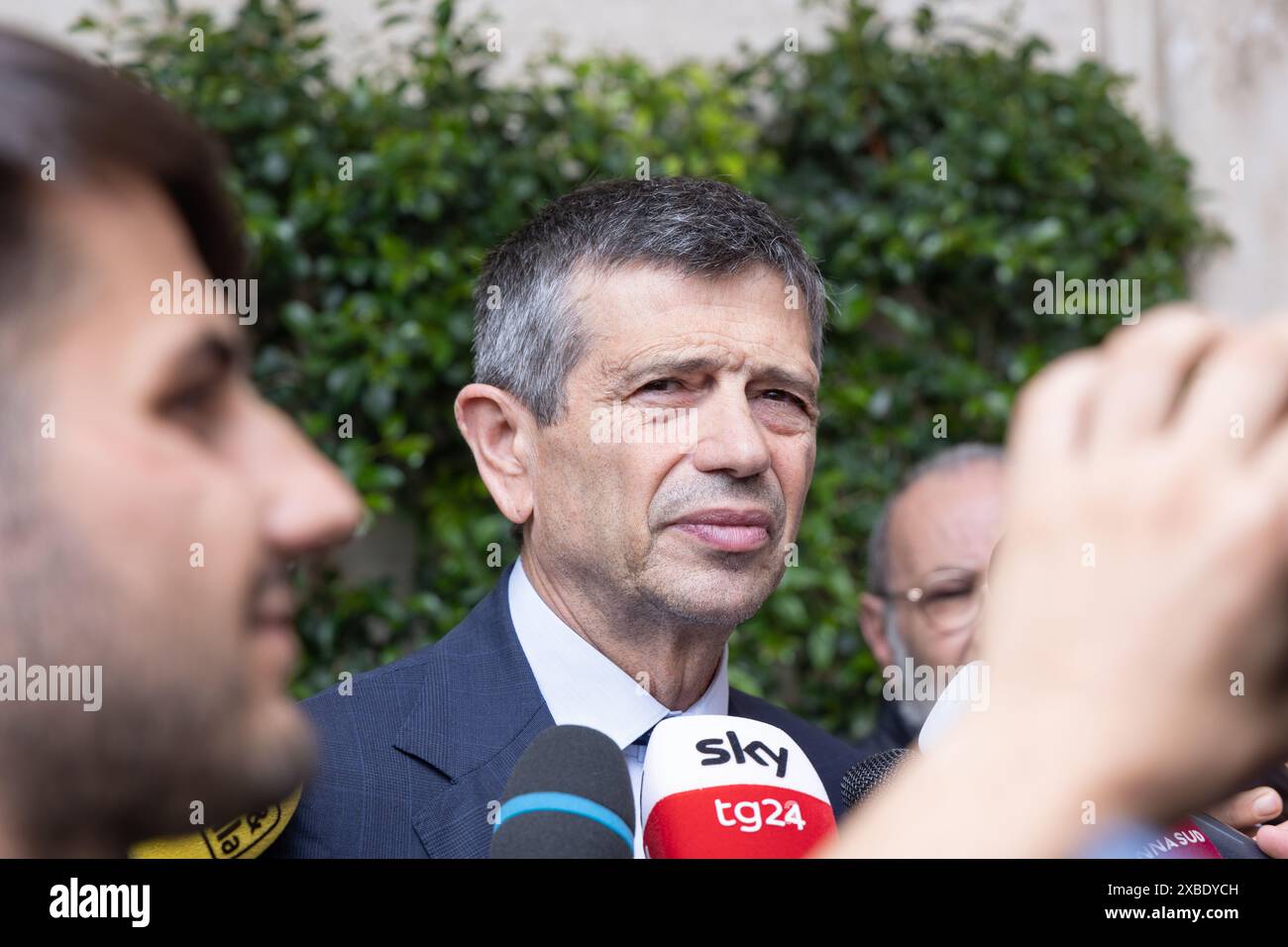 Rome, Italy. 11th June, 2024. "Noi con l'Italia" deputy Maurizio Lupi ...