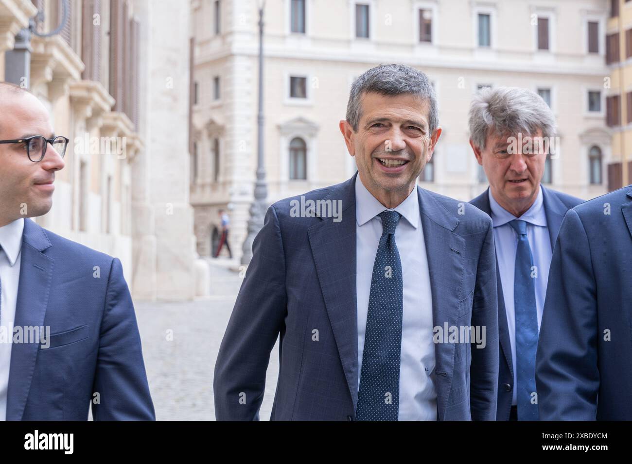 Rome, Italy. 11th June, 2024. "Noi con l'Italia" deputy Maurizio Lupi ...