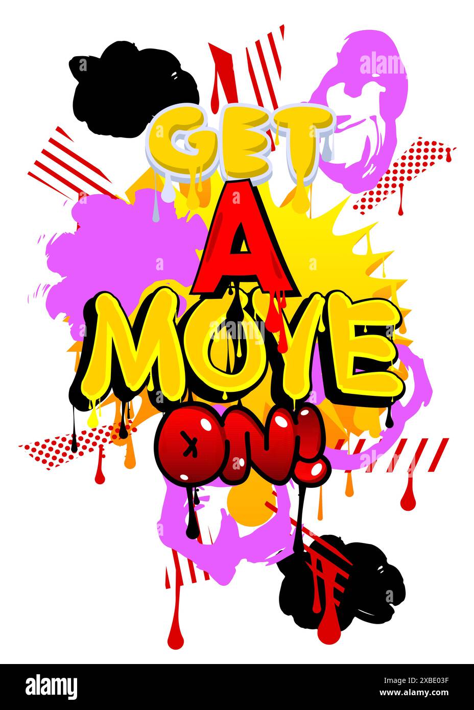 Graffiti in a building Stock Vector Images - Alamy
