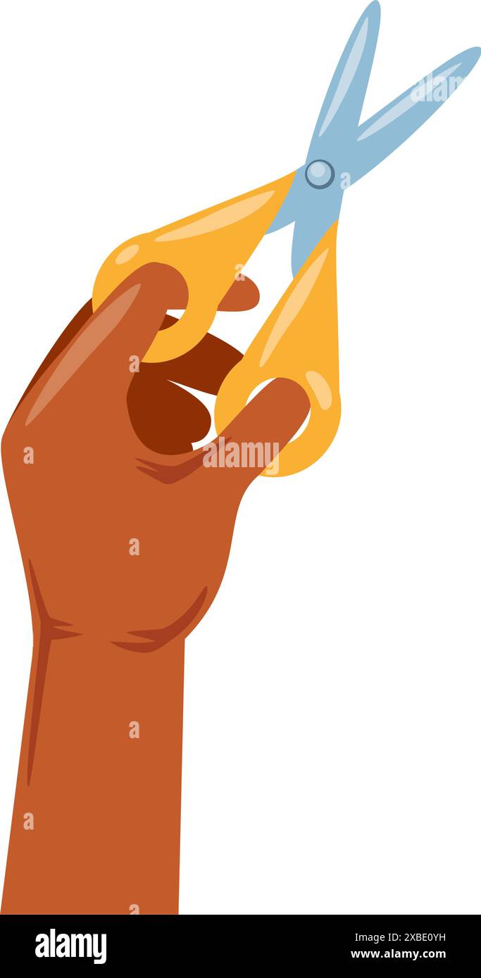 left hand using scissors Stock Vector Image & Art - Alamy