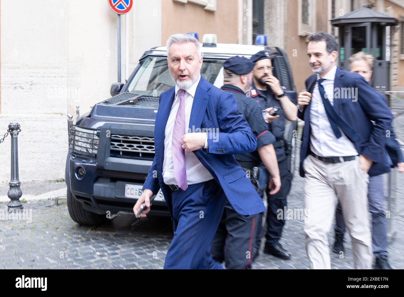 Rome, Italy. 11th June, 2024. Democratic Party deputy Lorenzo Guerini ...