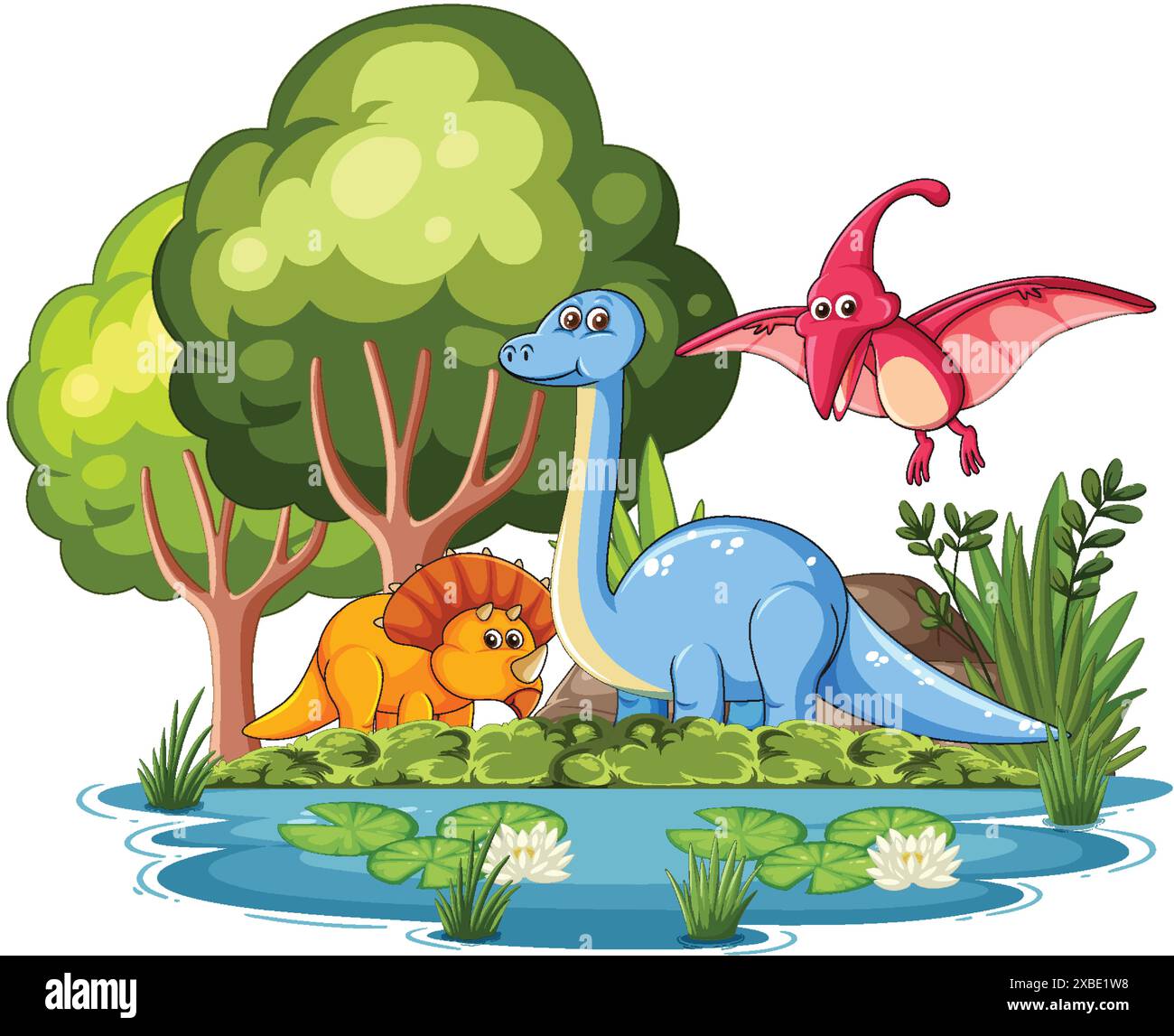 Pond biodiversity Stock Vector Images - Alamy