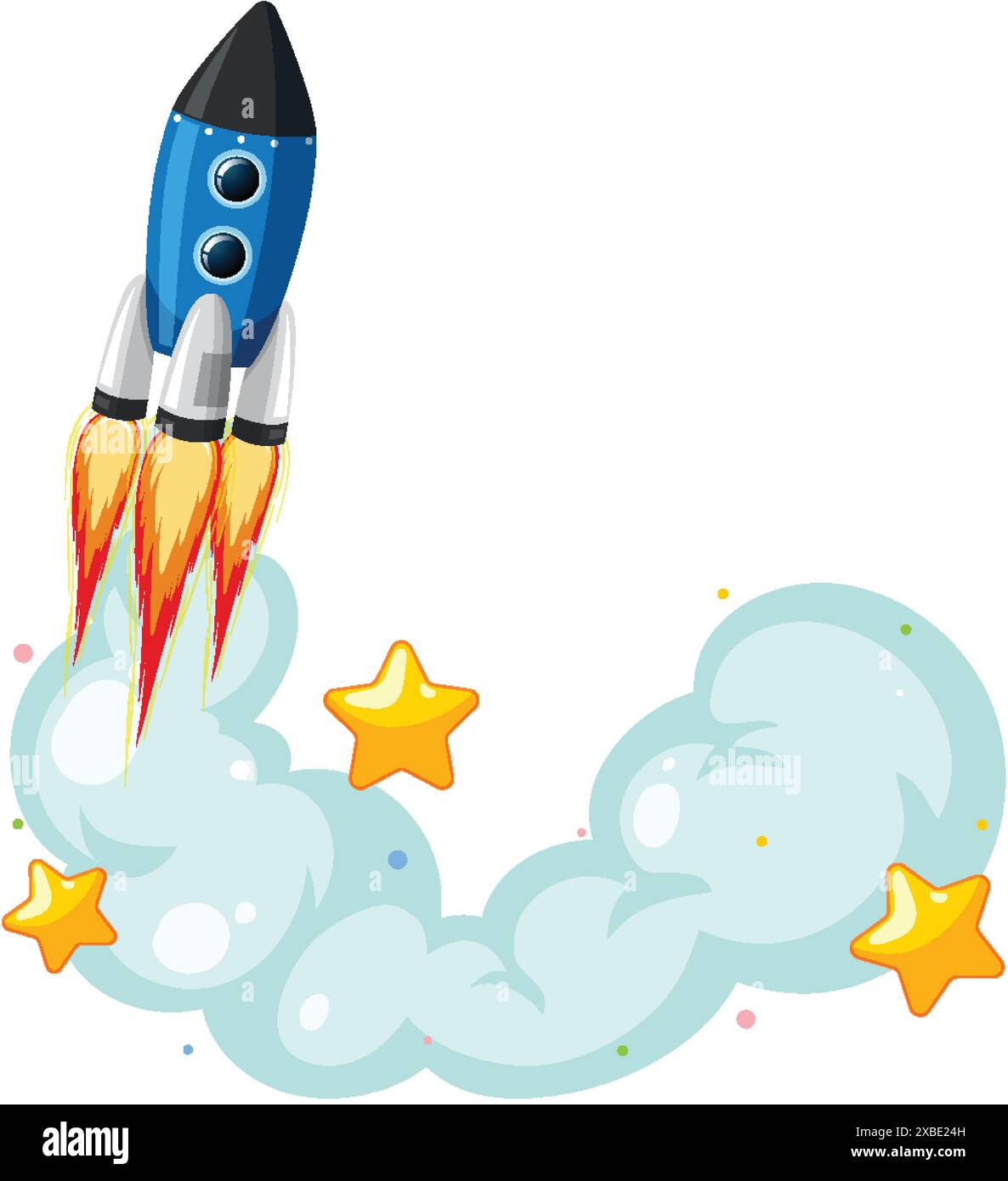 Space rocket trail Cut Out Stock Images & Pictures - Alamy