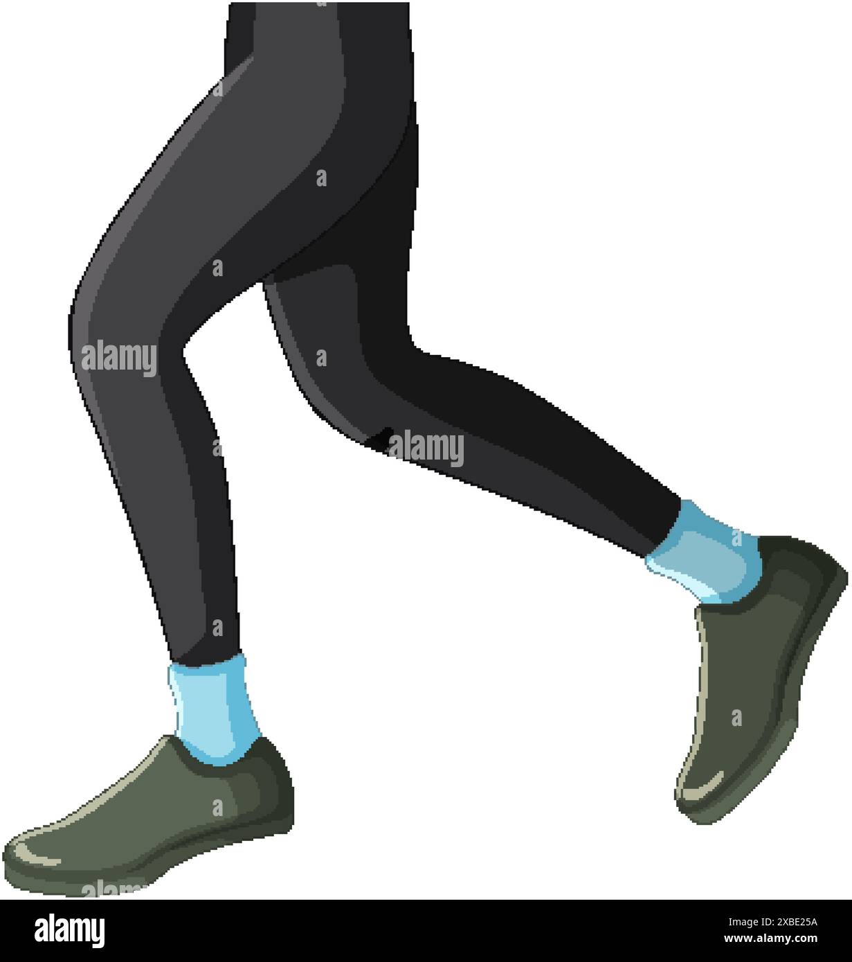 Vector illustration of running legs Stock Vector Image & Art - Alamy