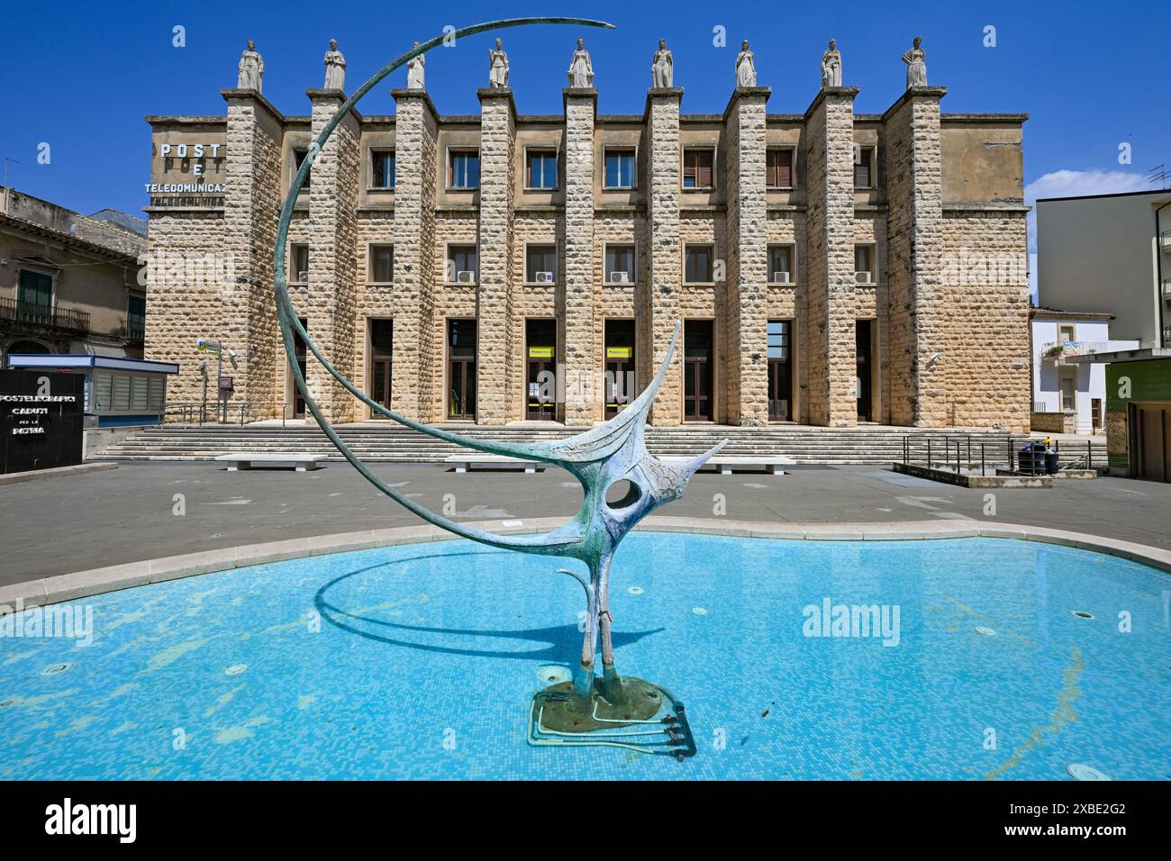 Ragusa, Italy - Aug 26, 2023: Post Office in Ragusa Superiore, Sicily ...