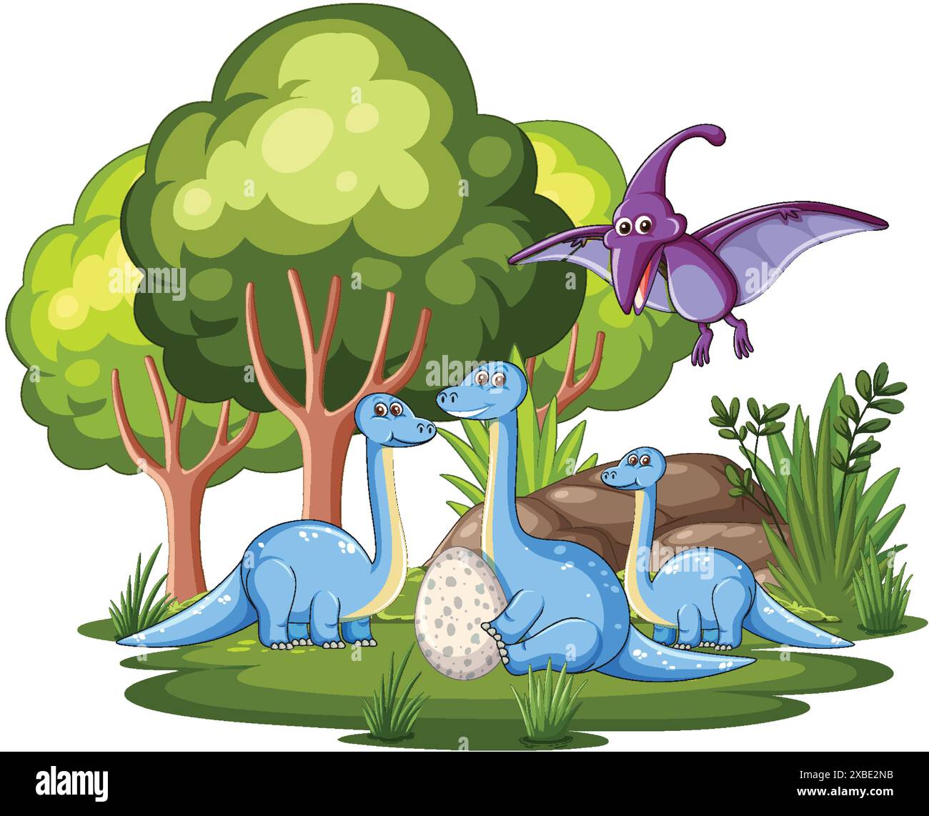 Lush dinosaur habitat Stock Vector Images - Alamy