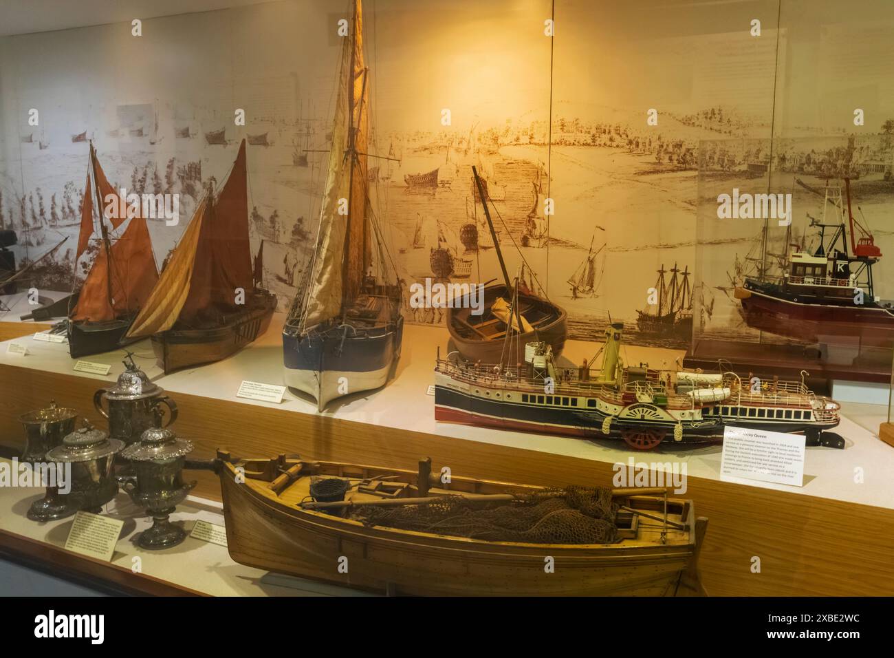 England, Kent, Rochester, Rochester Guildhall Museum, Exhibit of ...