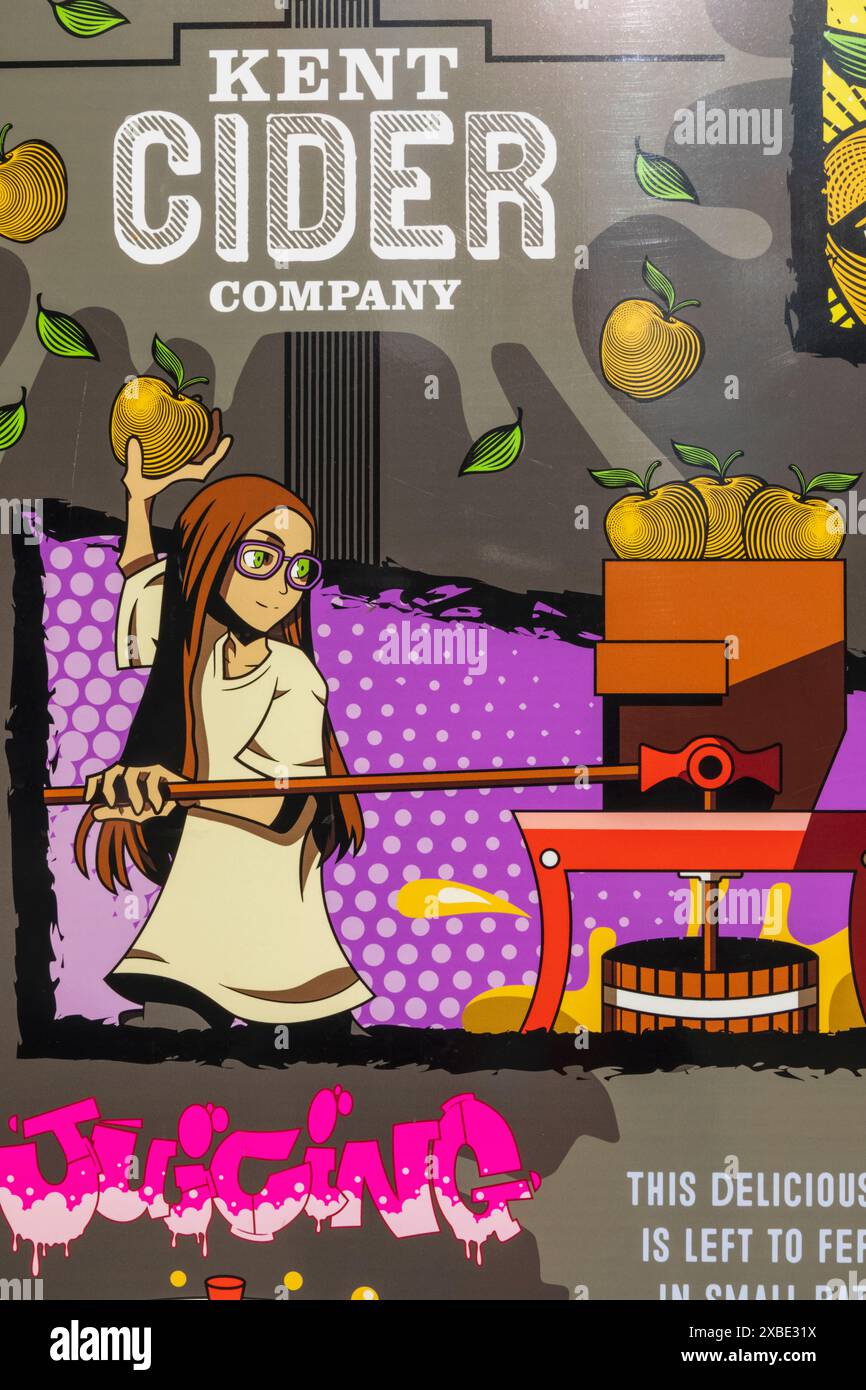 England, Kent, Rochester, Kent Cider Company Advertising Artwork ...