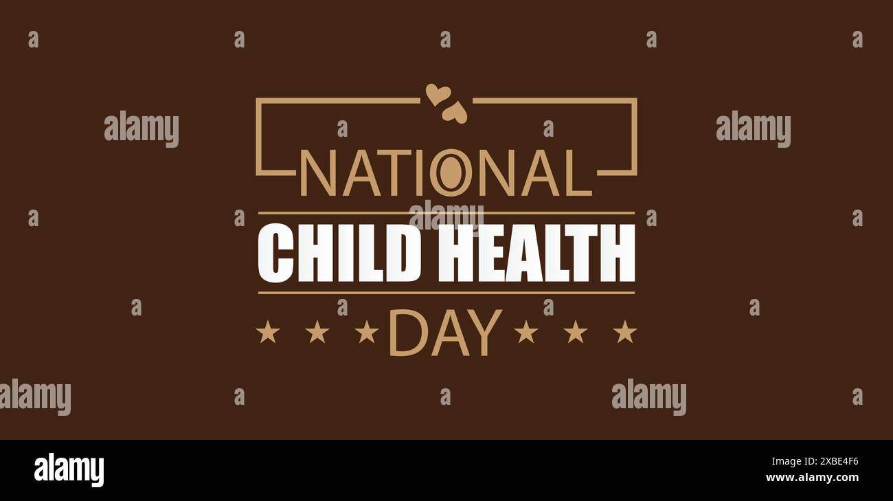 Celebrating National Child Health Day with Chic Typography Stock Vector ...
