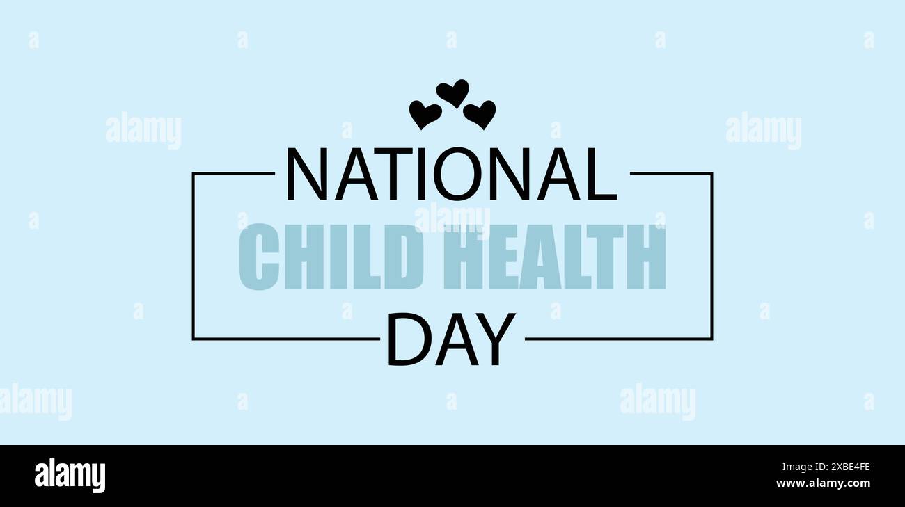 Celebrating National Child Health Day with Chic Typography Stock Vector ...
