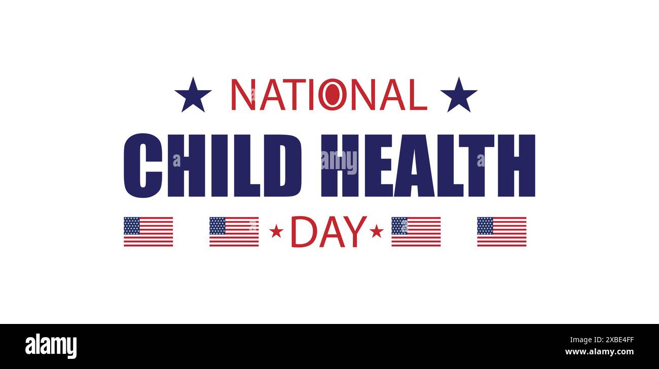 Celebrating National Child Health Day with Chic Typography Stock Vector ...