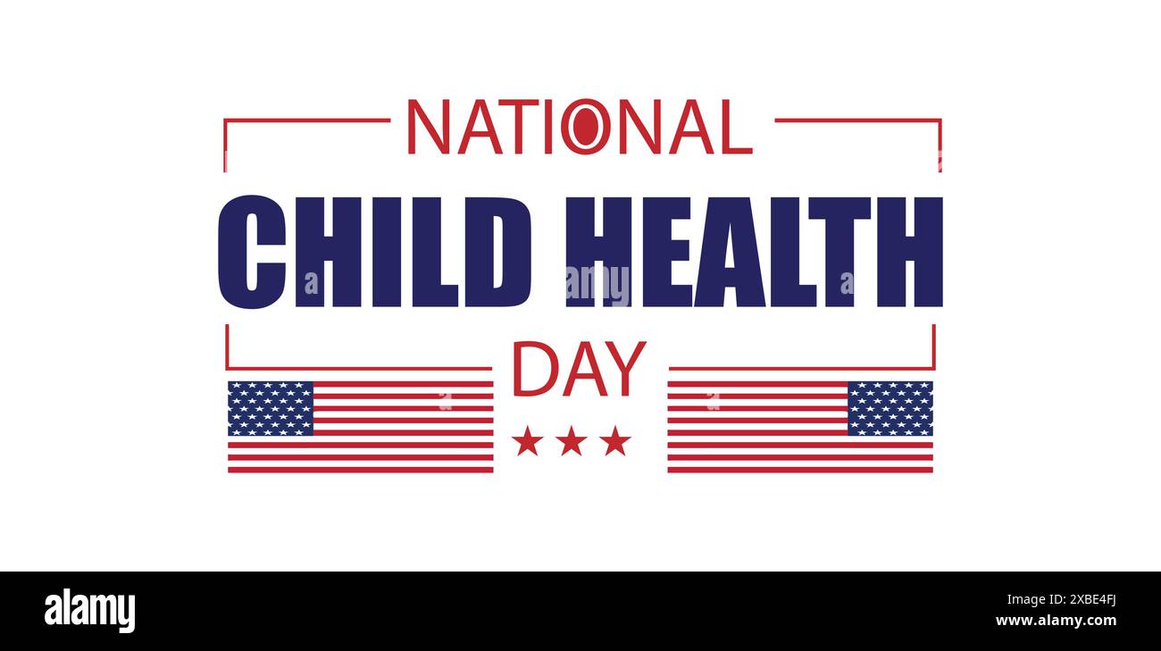 Celebrating National Child Health Day with Chic Typography Stock Vector ...
