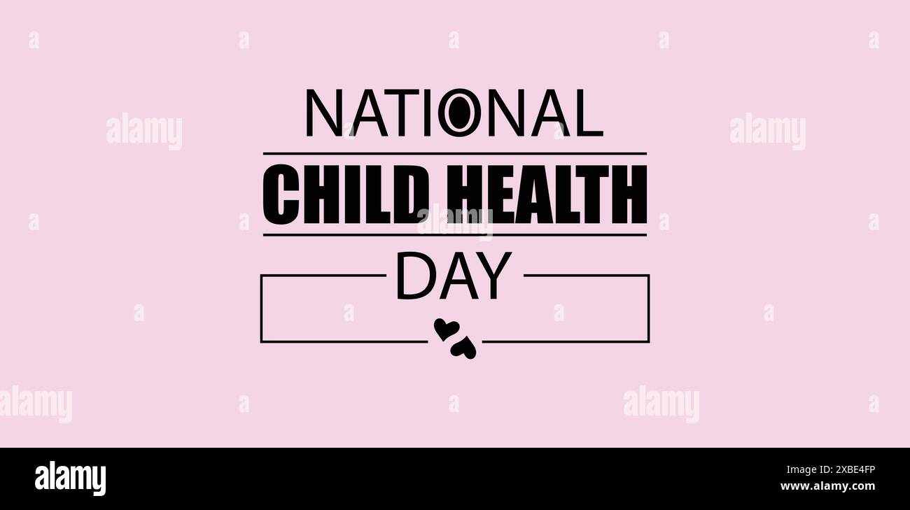 Celebrating National Child Health Day with Chic Typography Stock Vector ...