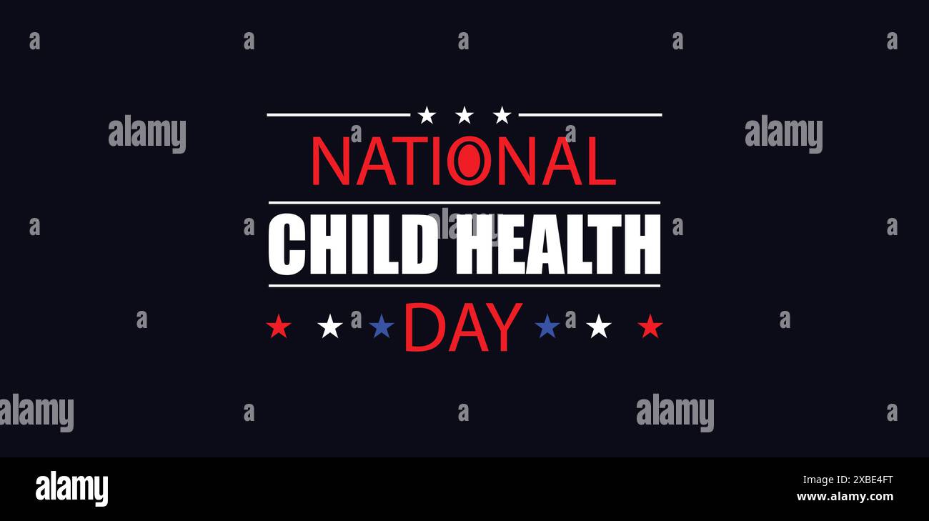 Celebrating National Child Health Day with Chic Typography Stock Vector ...