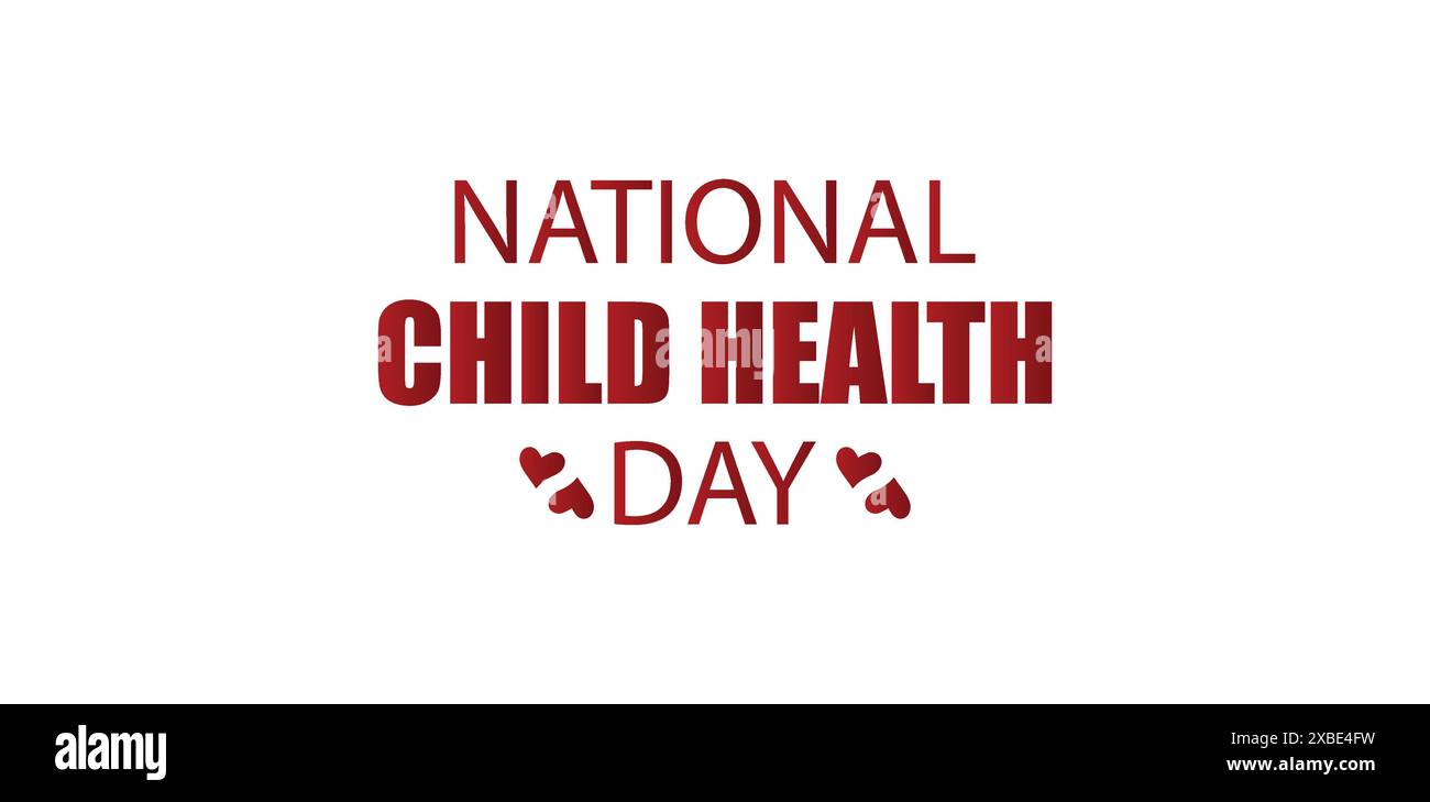 Celebrating National Child Health Day with Chic Typography Stock Vector ...