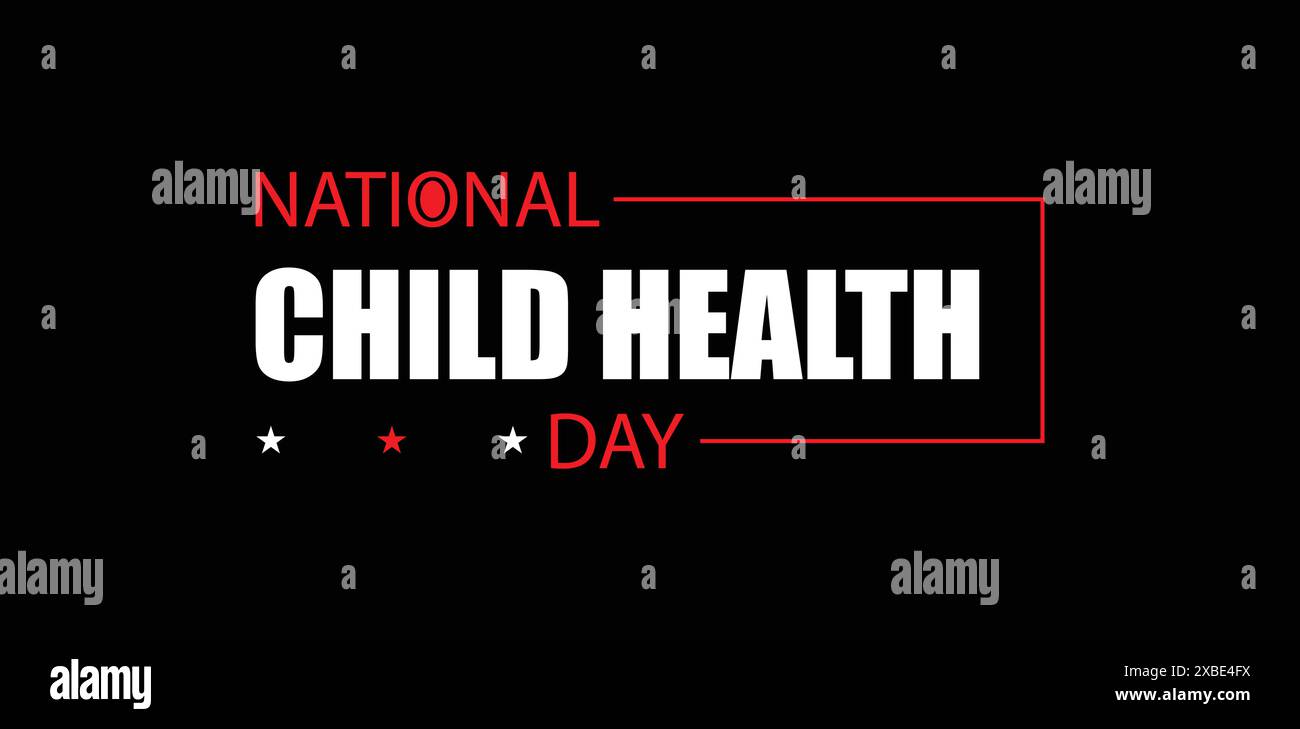 Celebrating National Child Health Day with Chic Typography Stock Vector ...