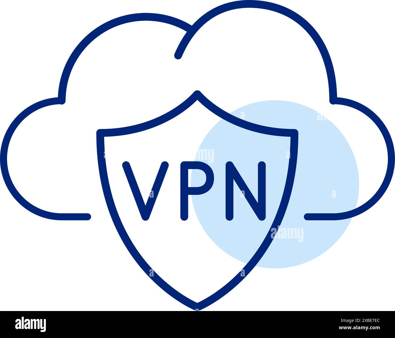 Cloud and VPN shield. Cloud data encryption and safety. Privacy ...