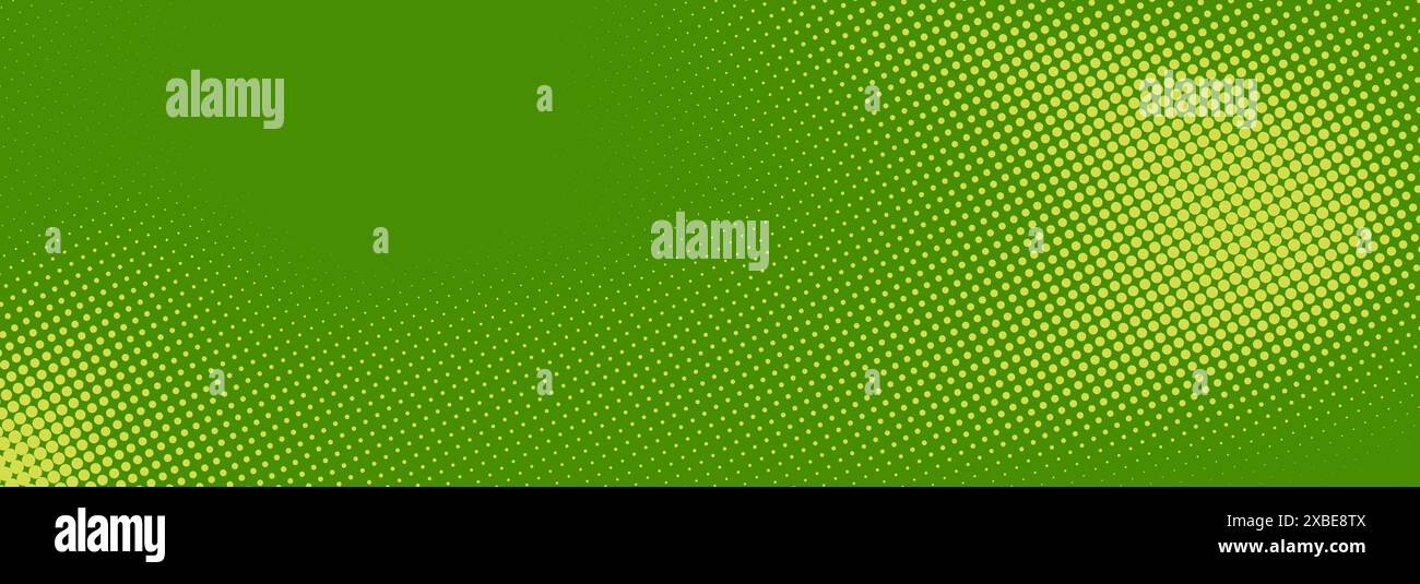 Green halftone pattern. Retro comic gradient background. Greenish ...