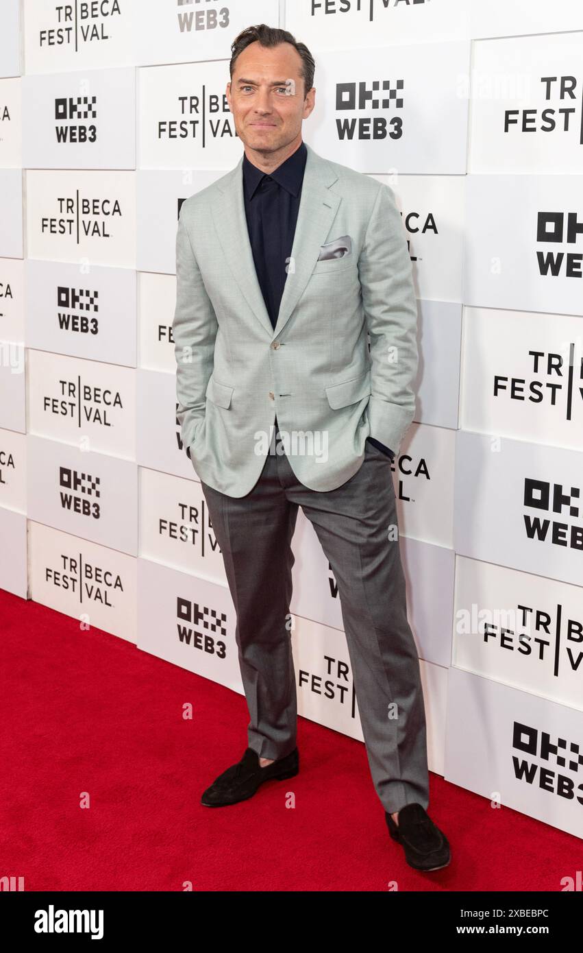 Jude Law attends New York premiere of Firebrand during Tribeca Film ...