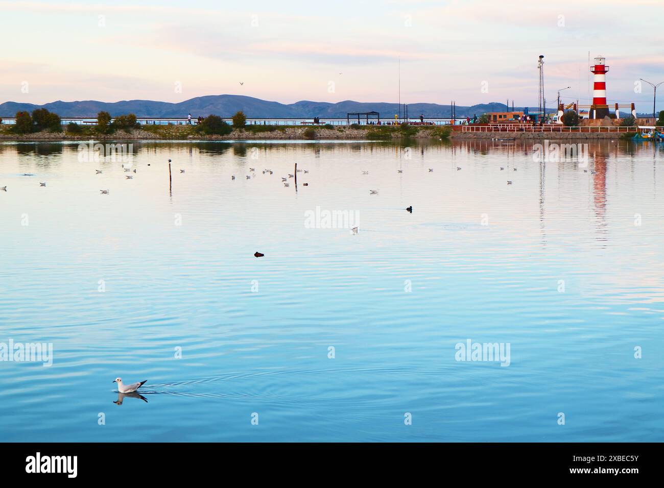 The Evening View of Lake Titicaca, the World's Highest Navigable Lake ...