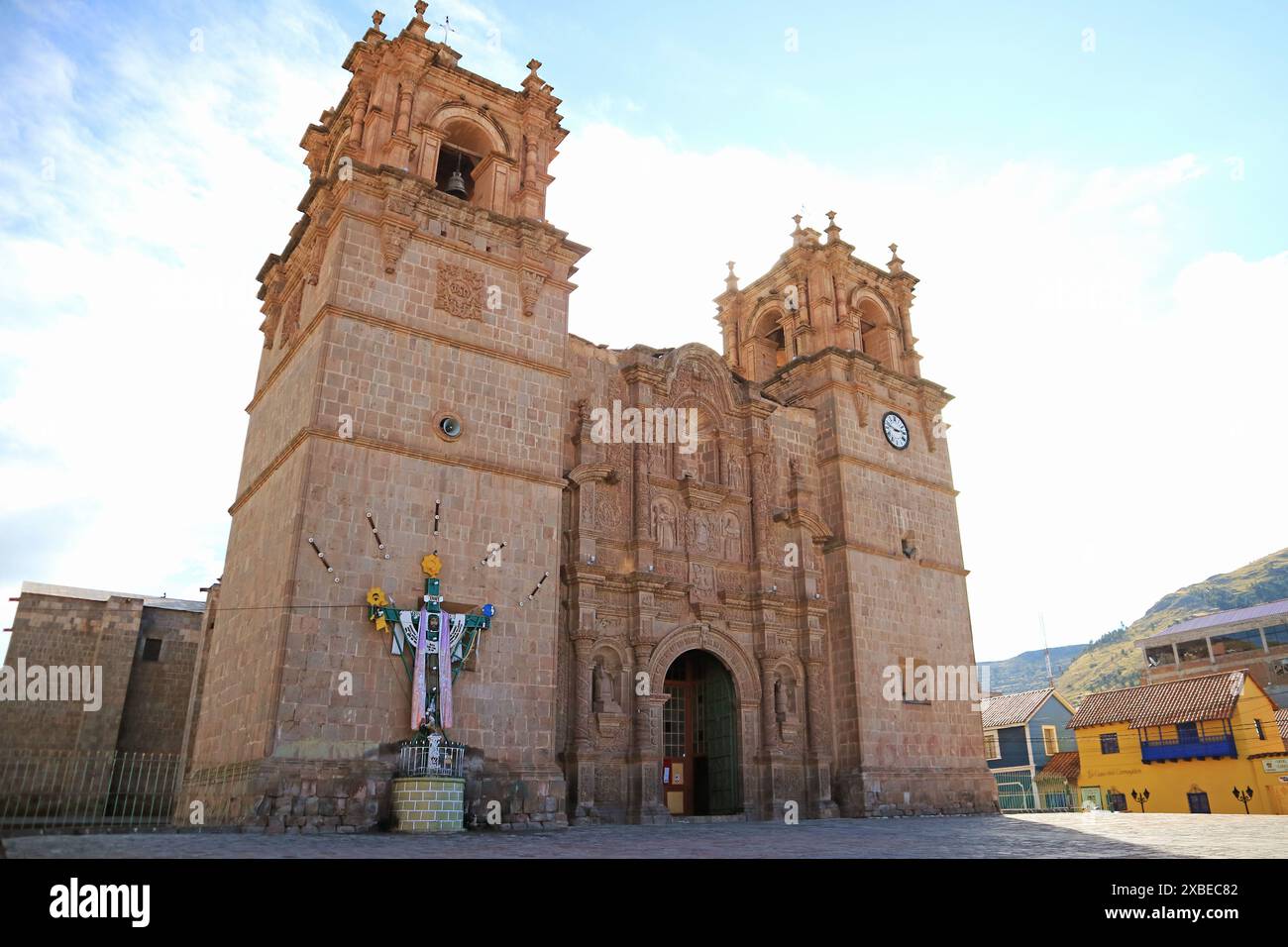 Impressive View of Cathedral Basilica of Saint Charles Borromeo or Puno ...