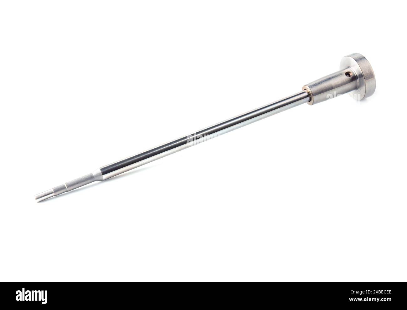 New injector control valve on white background close up Stock Photo - Alamy