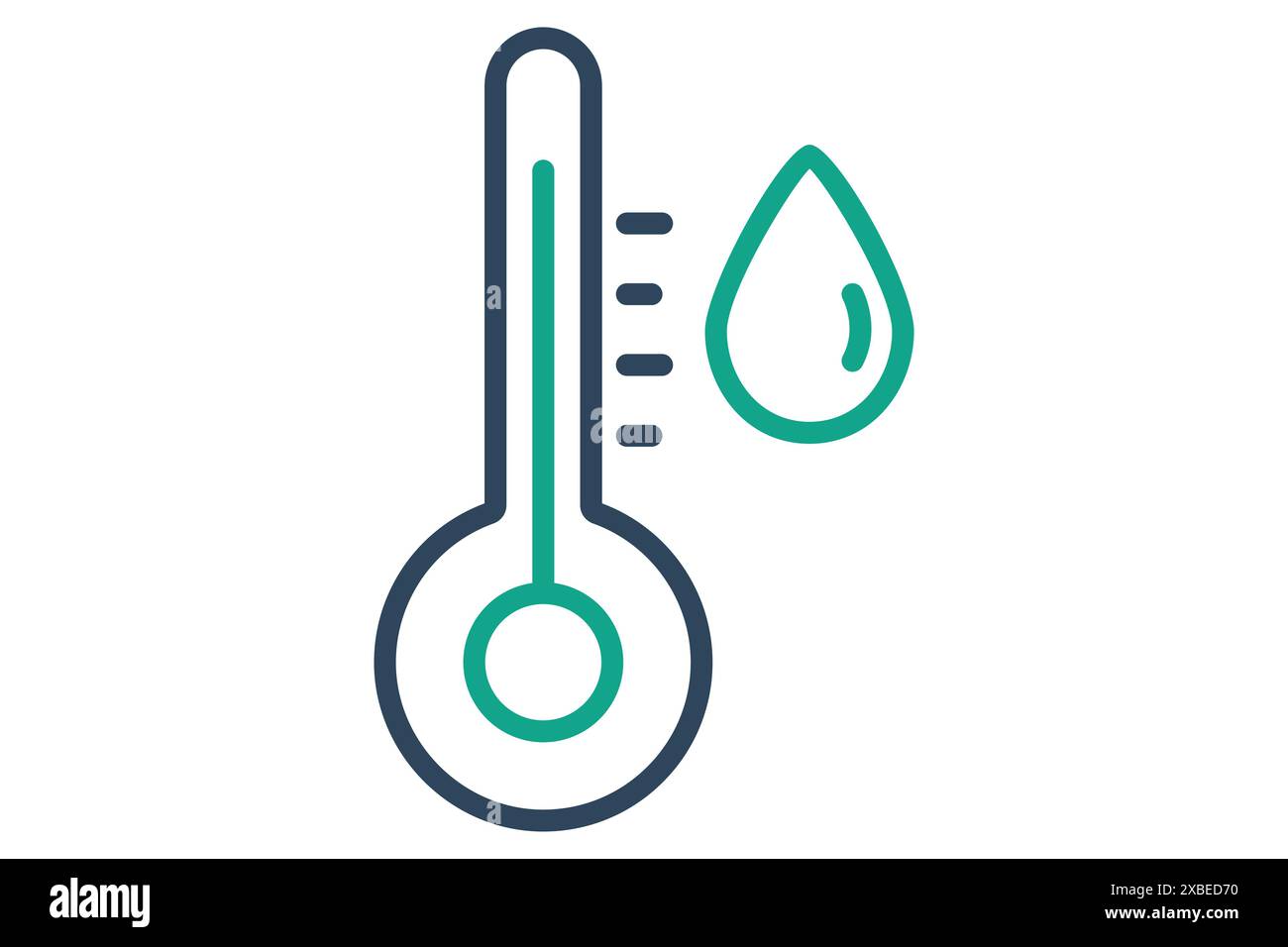 Hot water icon. temperature with water drop. icon related to Heating ...