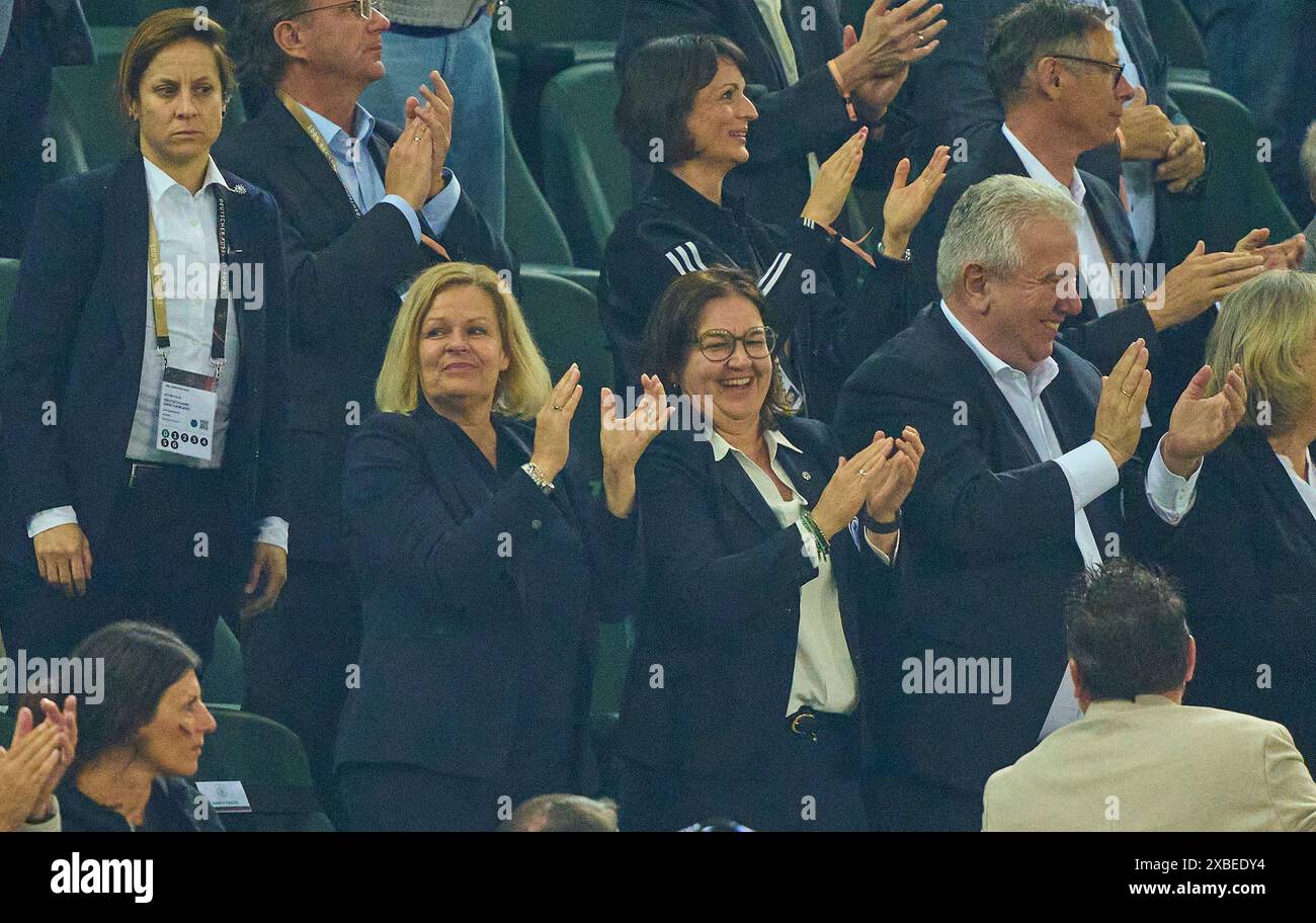 Nancy Faeser (Bundesministerin des Innern), Heike Ullrich (DFB ...