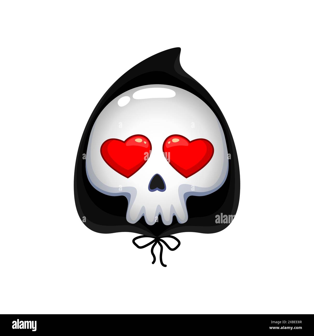 Cartoon Grim Reaper death Halloween emoji. October horror holiday human ...
