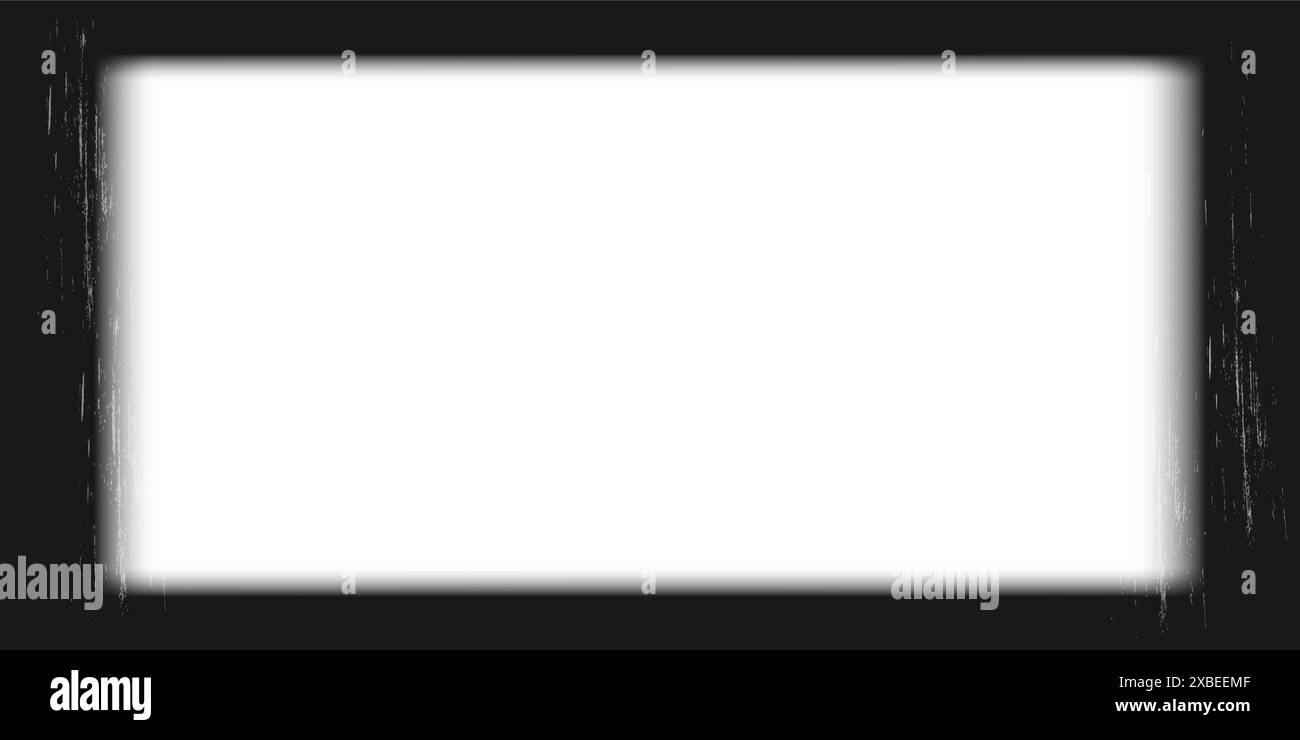Old cinematic frame, video film strip. Retro vintage tape empty ...