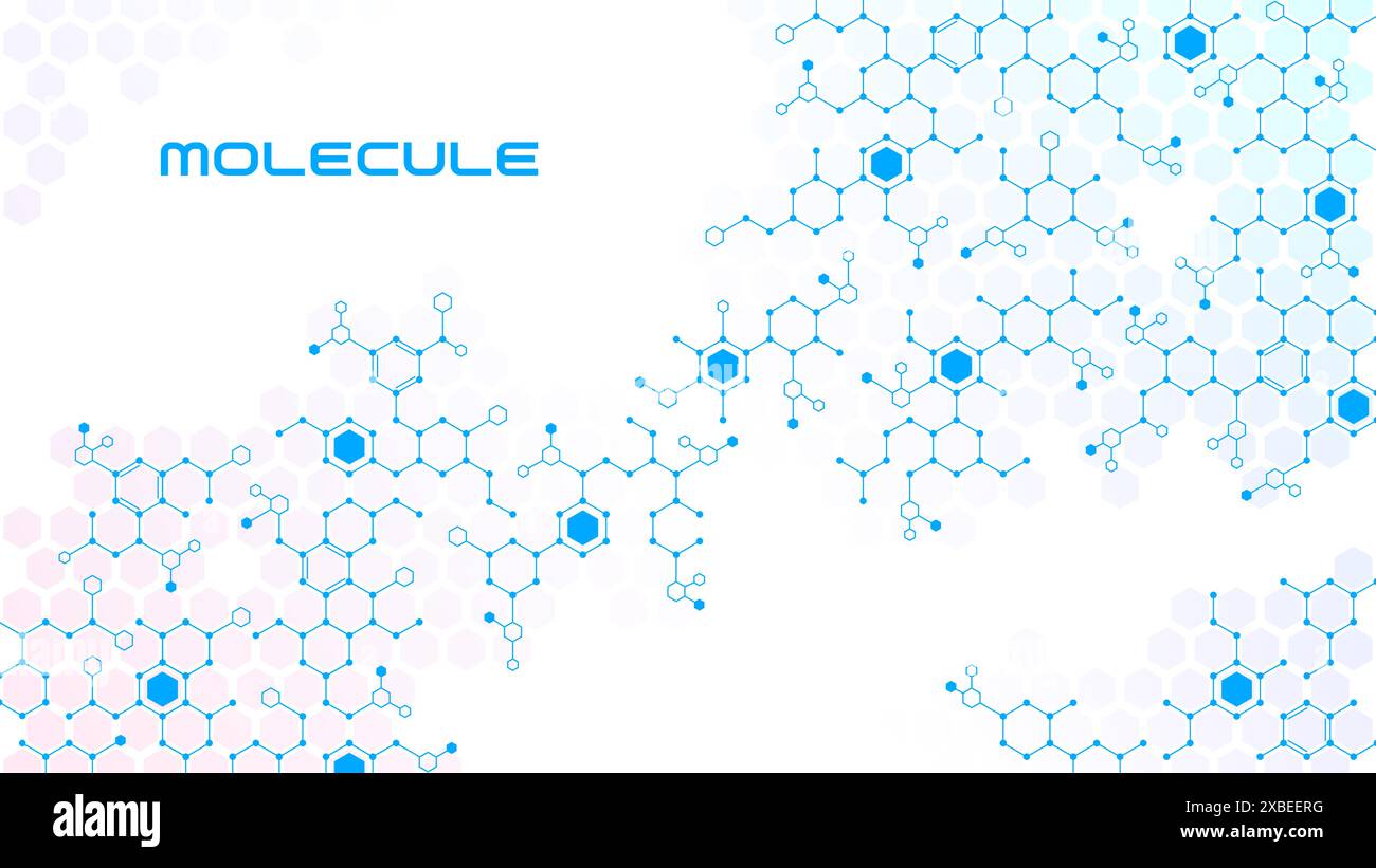Neuron network science and chemistry vector background hi-res stock ...