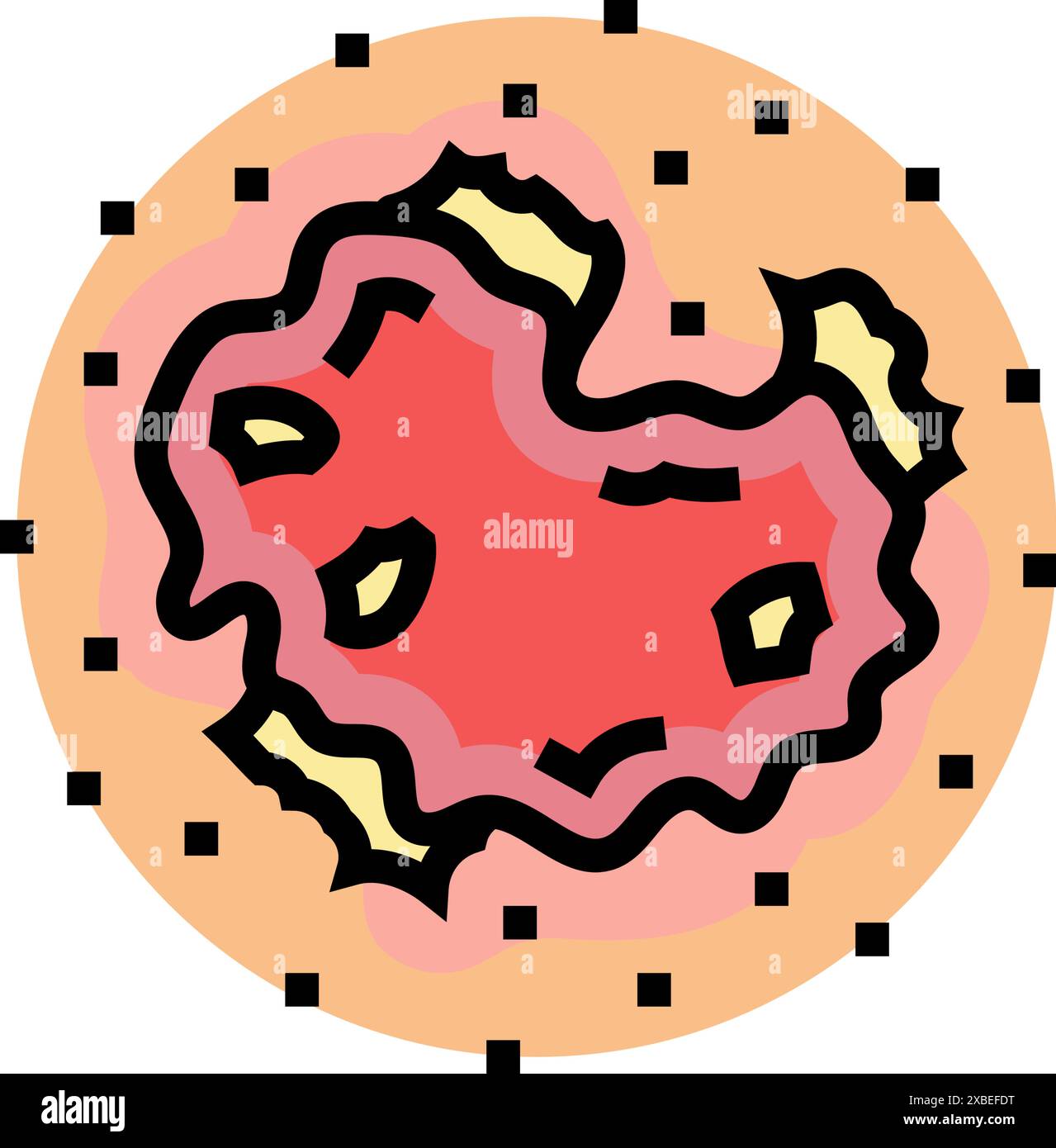 scald household injury accident color icon vector illustration Stock ...