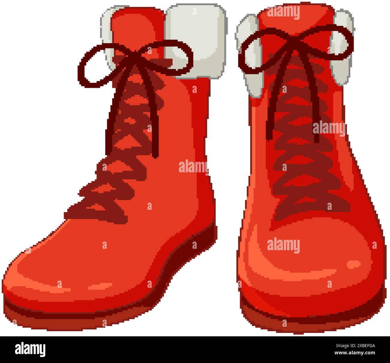 Red santa boots Stock Vector Images - Alamy