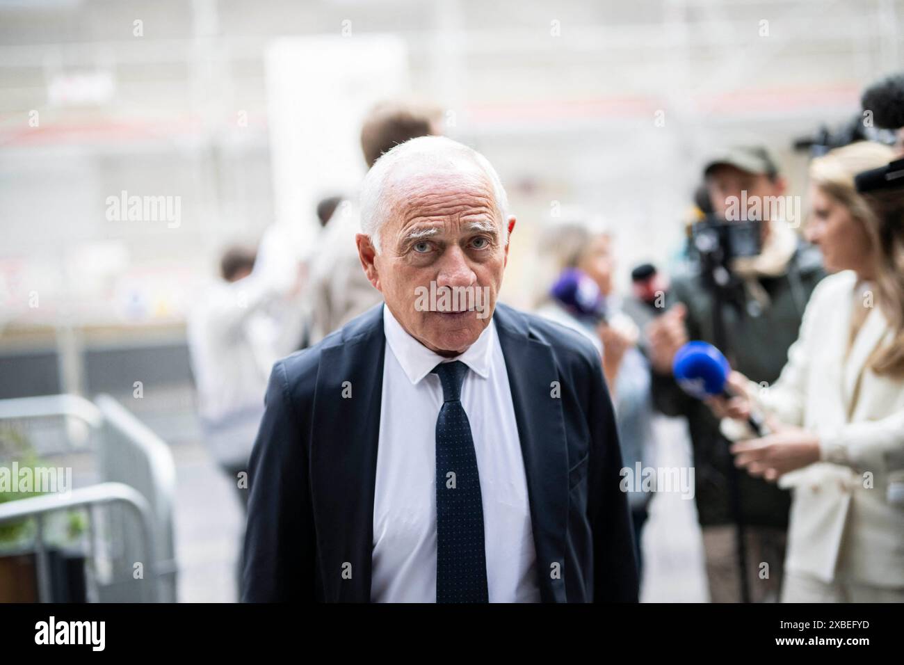 Paris, France. 11th June, 2024. Francois Patriat arrives at Renaissance ...