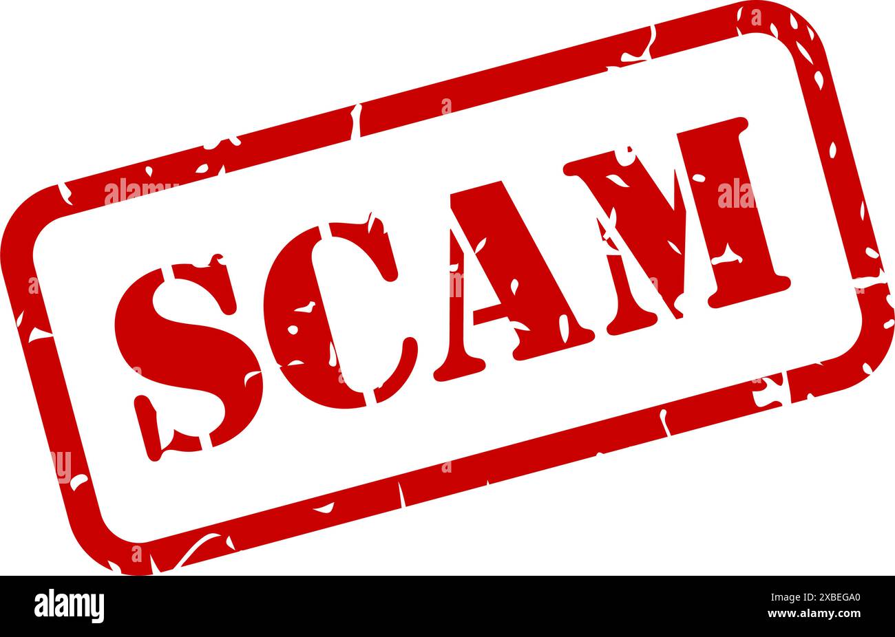 Scam stencil lettering red rubber stamp as an isolated vector Stock ...