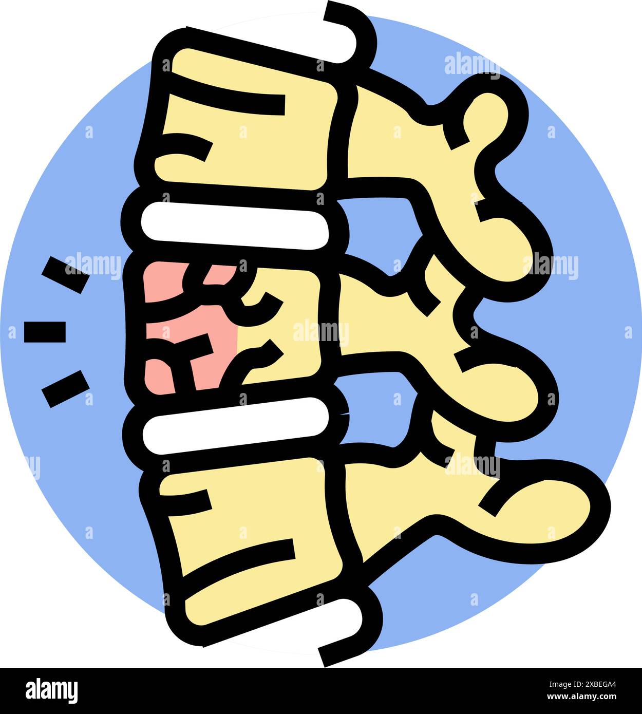 compression injuries color icon vector illustration Stock Vector Image ...