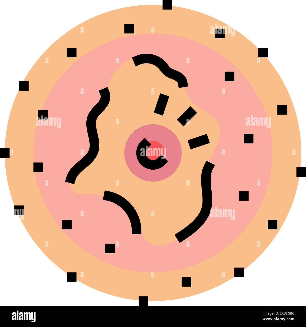 bites stings household injury accident color icon vector illustration ...