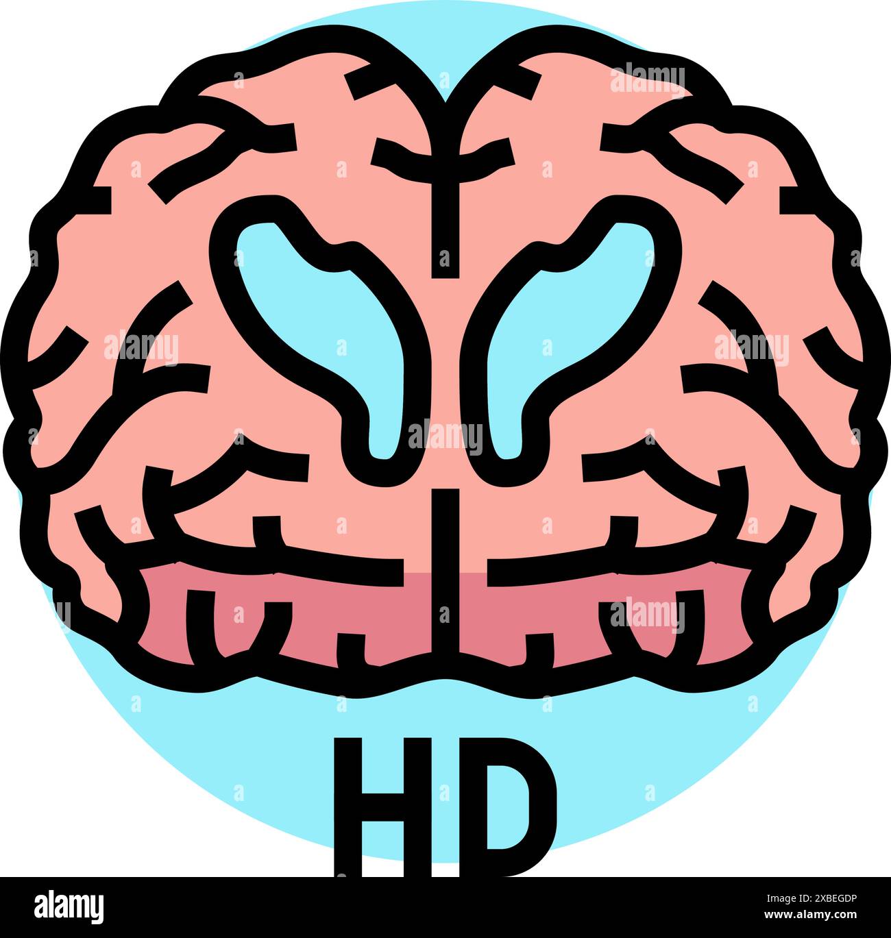 huntingtons disease color icon vector illustration Stock Vector Image ...