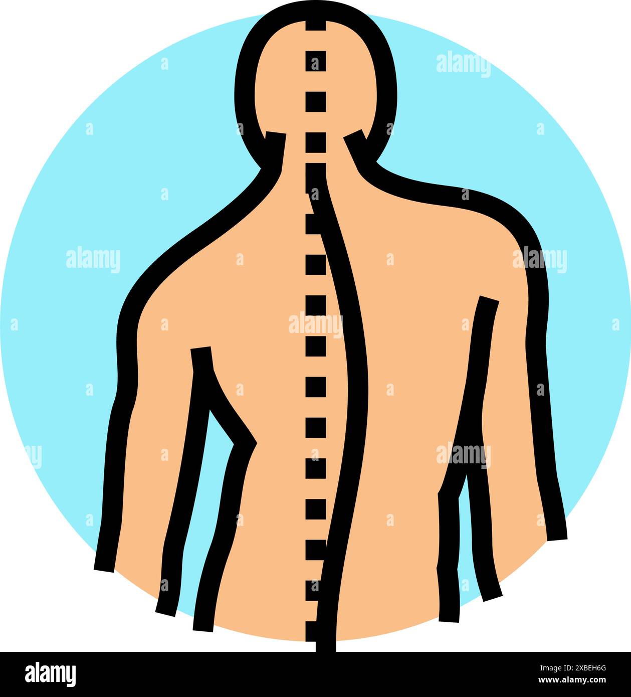 friedreichs ataxia disease color icon vector illustration Stock Vector ...
