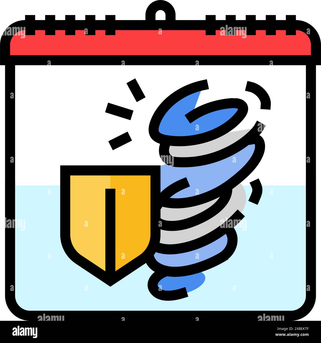 disaster reduction international day color icon vector illustration ...