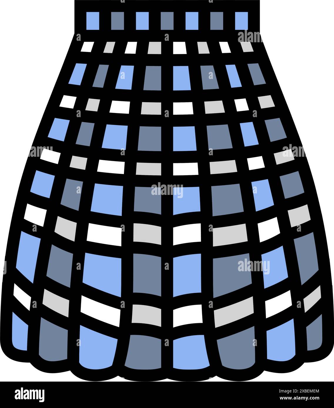 skirt japanese school color icon vector illustration Stock Vector Image ...