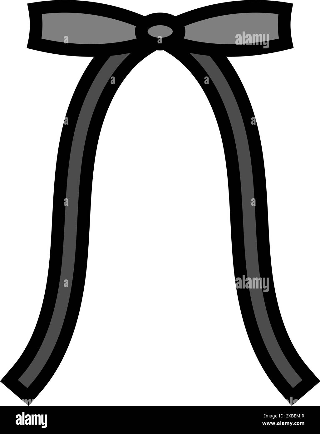 hair ribbons japanese school color icon vector illustration Stock ...