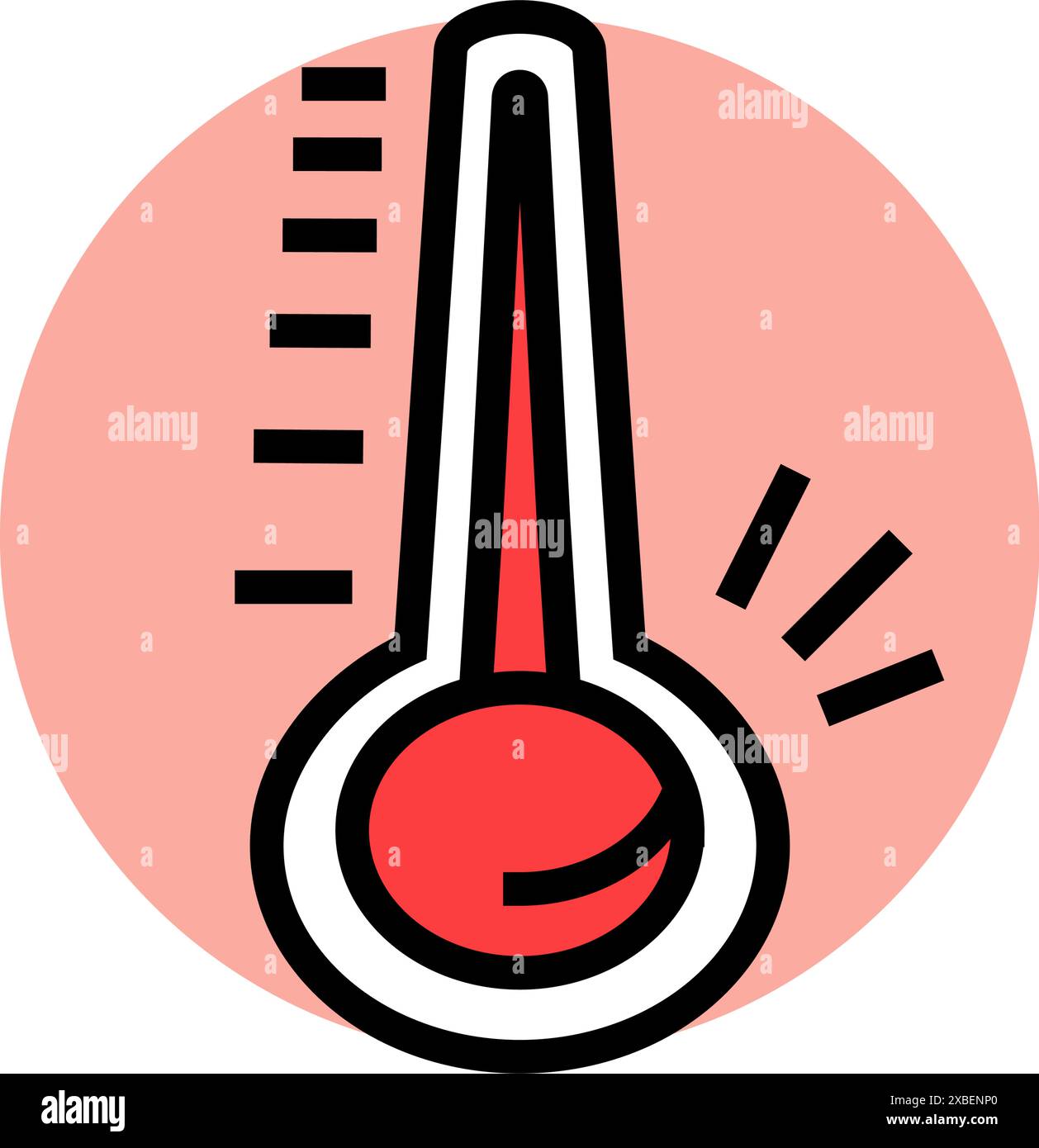 rising temperature gauge progress color icon vector illustration Stock ...