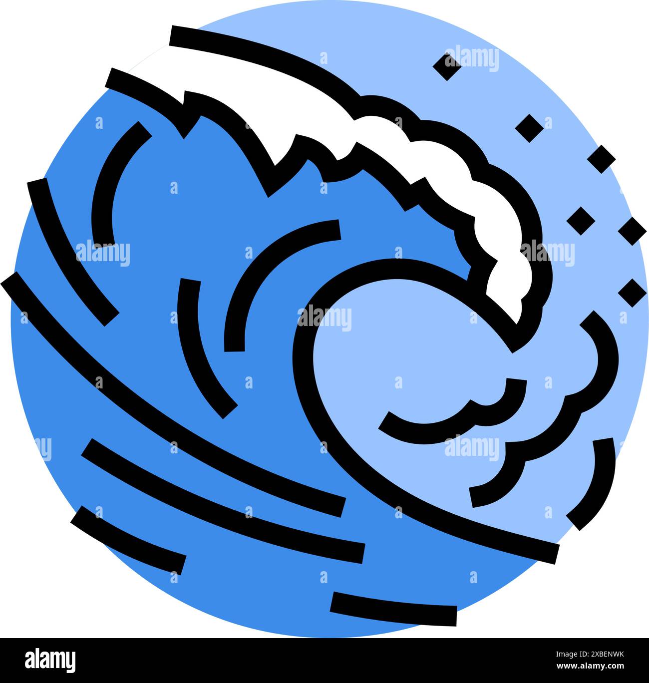 rising tide progress color icon vector illustration Stock Vector Image ...