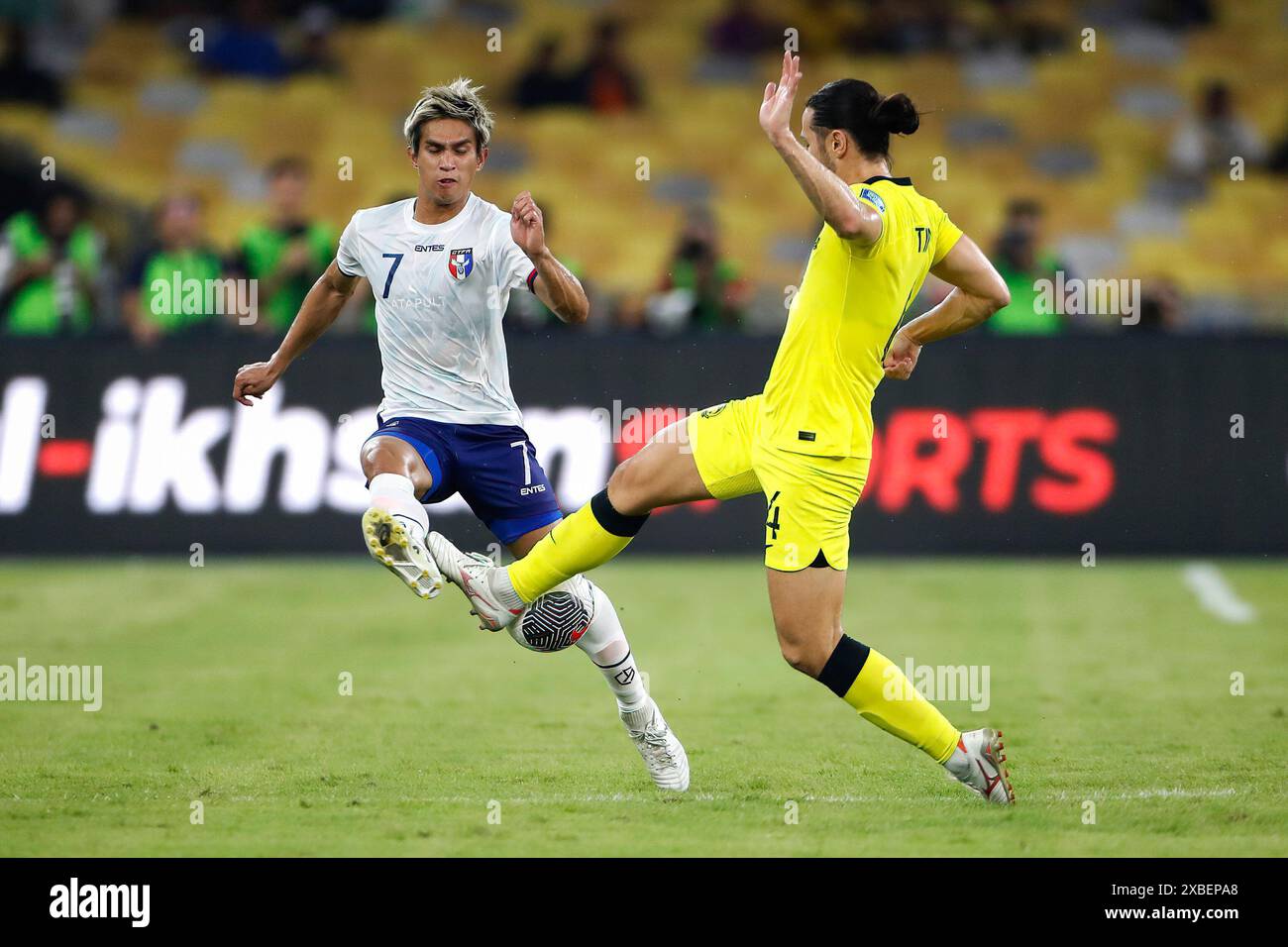 Kuala Lumpur, Malaysia. 11th June, 2024. Chen Hao Wei of Chinese Taipei (L) and Daniel Ting of ...