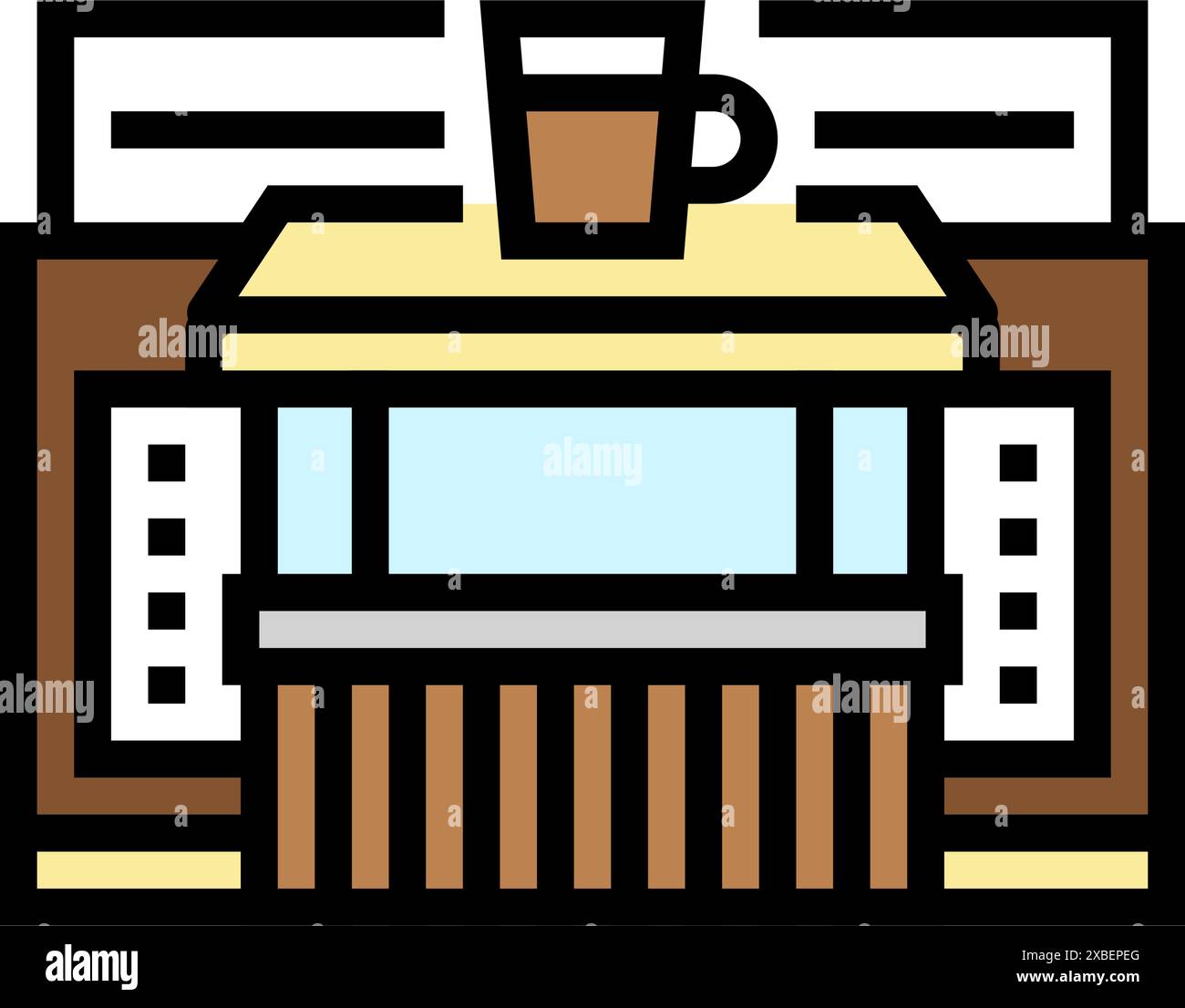 espresso bar street food cafe color icon vector illustration Stock ...